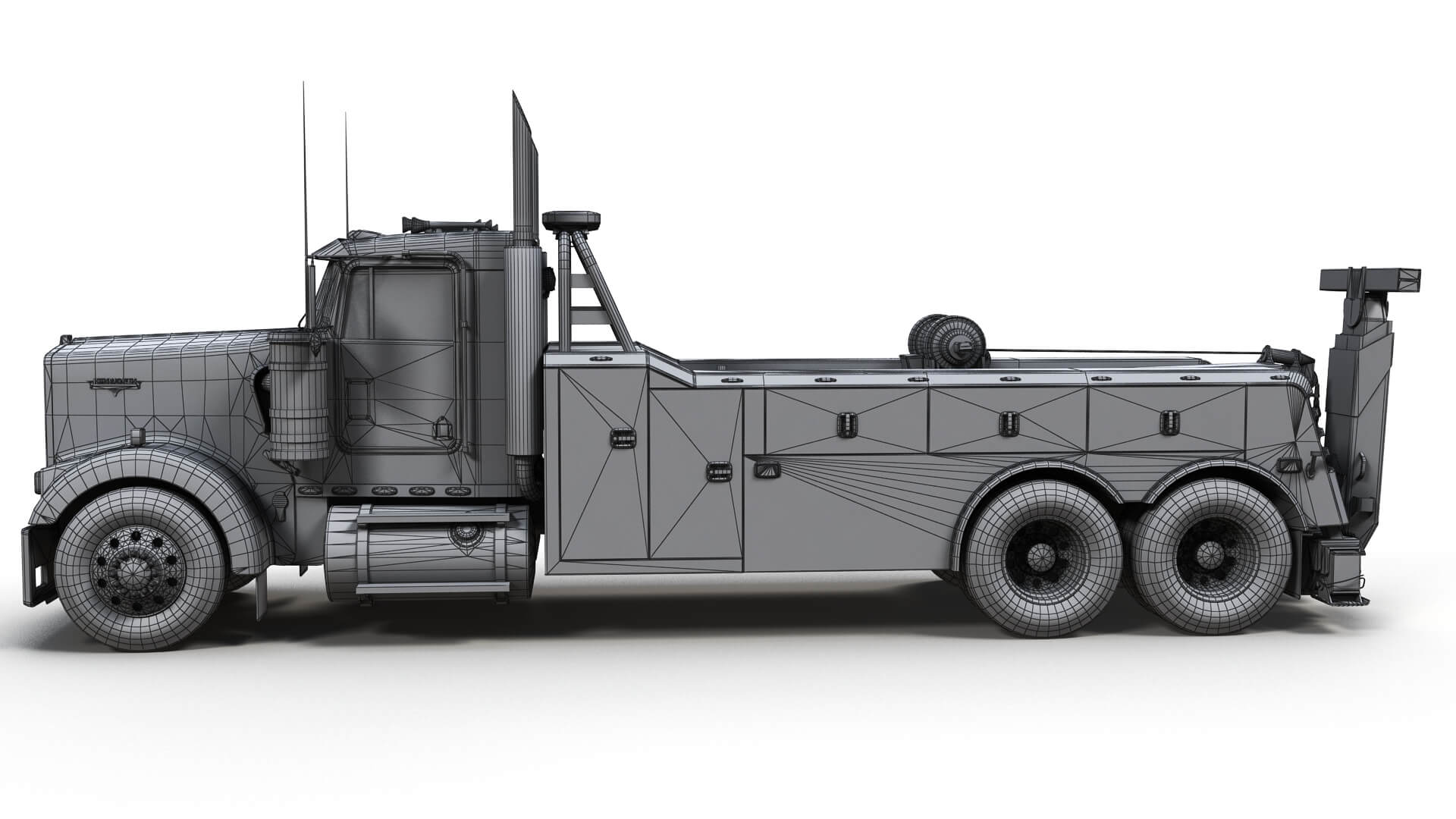 Kenworth W900 Wrecker - 3D Model by Veaceslav Condraciuc