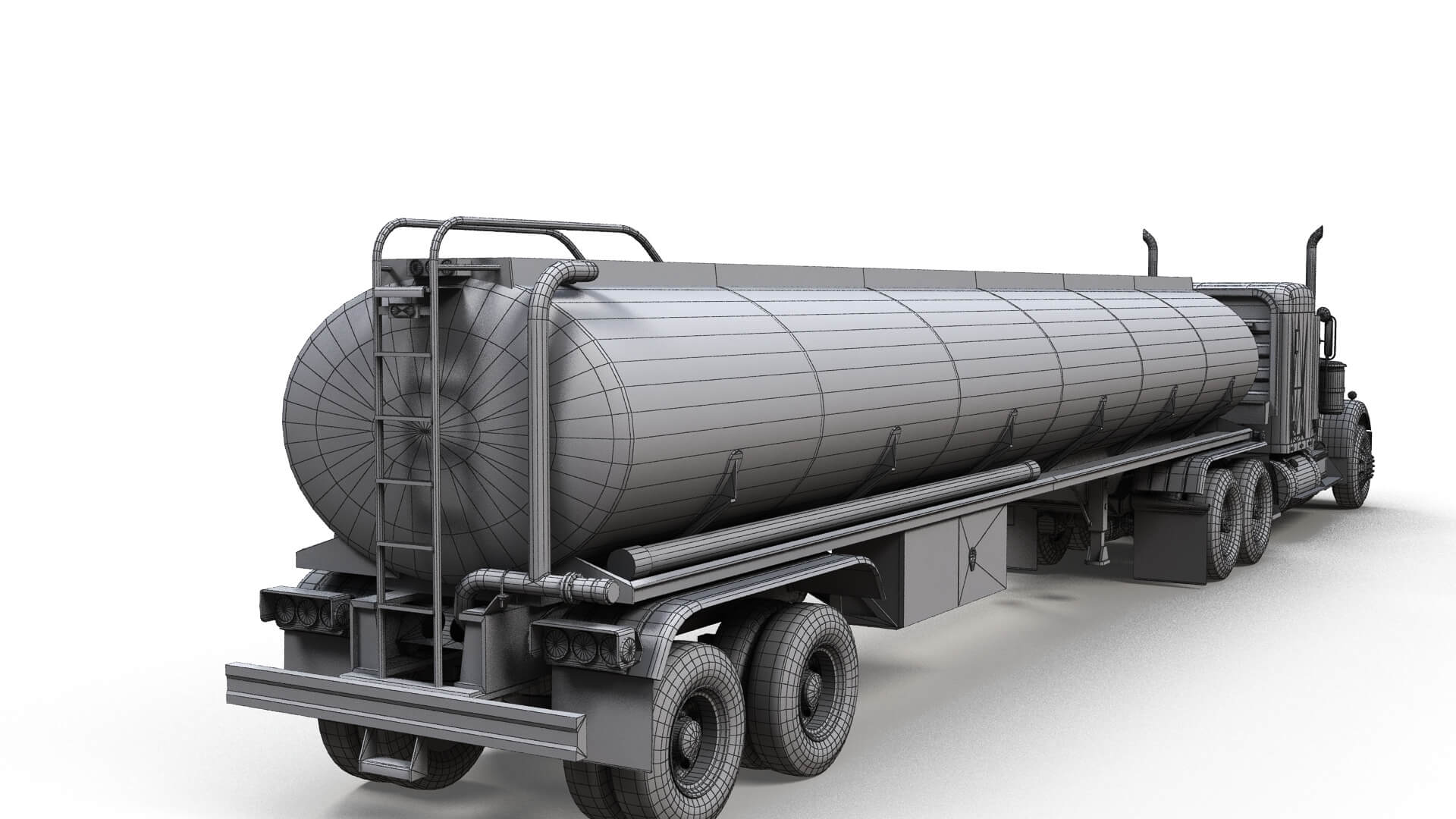 Kenworth W900A Fuel Tanker - 3D Model by Veaceslav Condraciuc