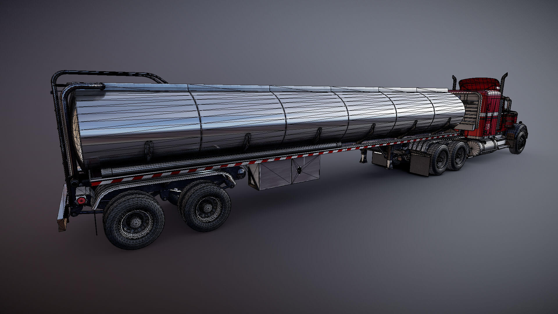 Kenworth W900A Fuel Tanker - 3D Model by Veaceslav Condraciuc