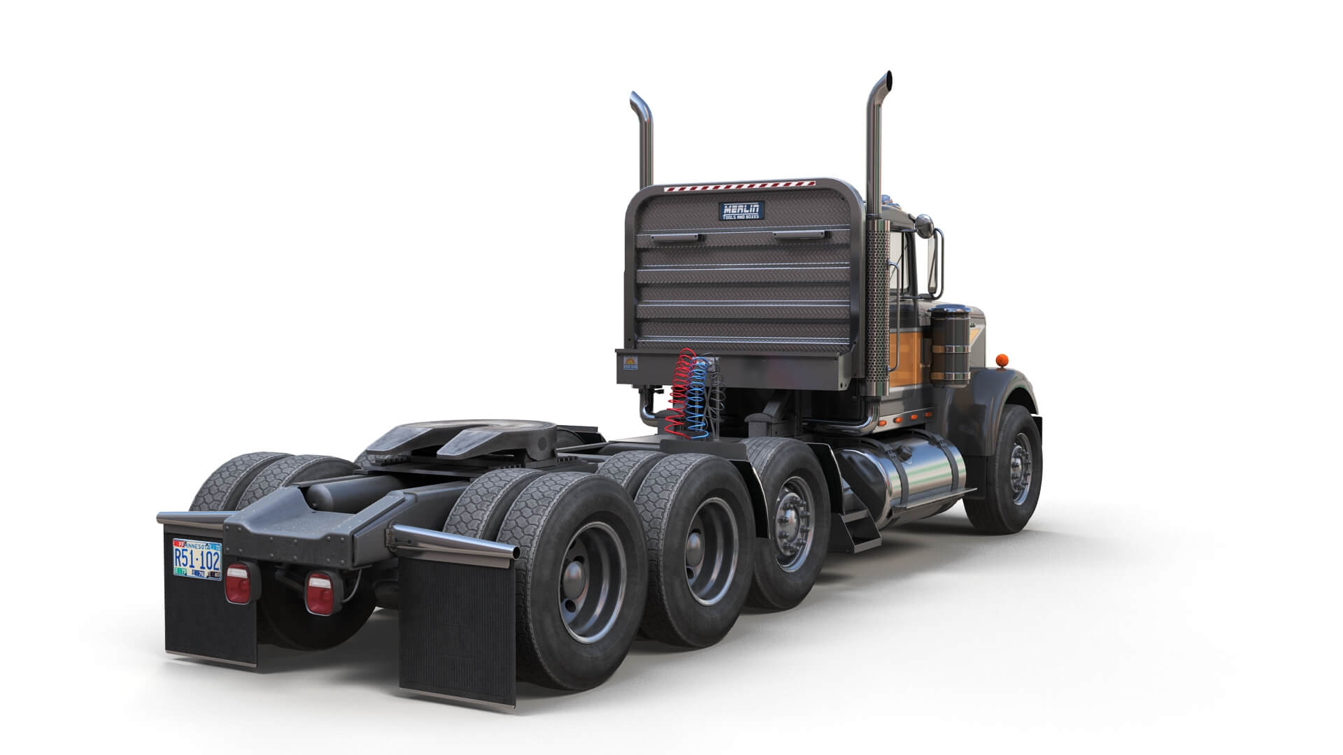Kenworth W900A Heavy Haul Tractor - 3D Model by Veaceslav Condraciuc