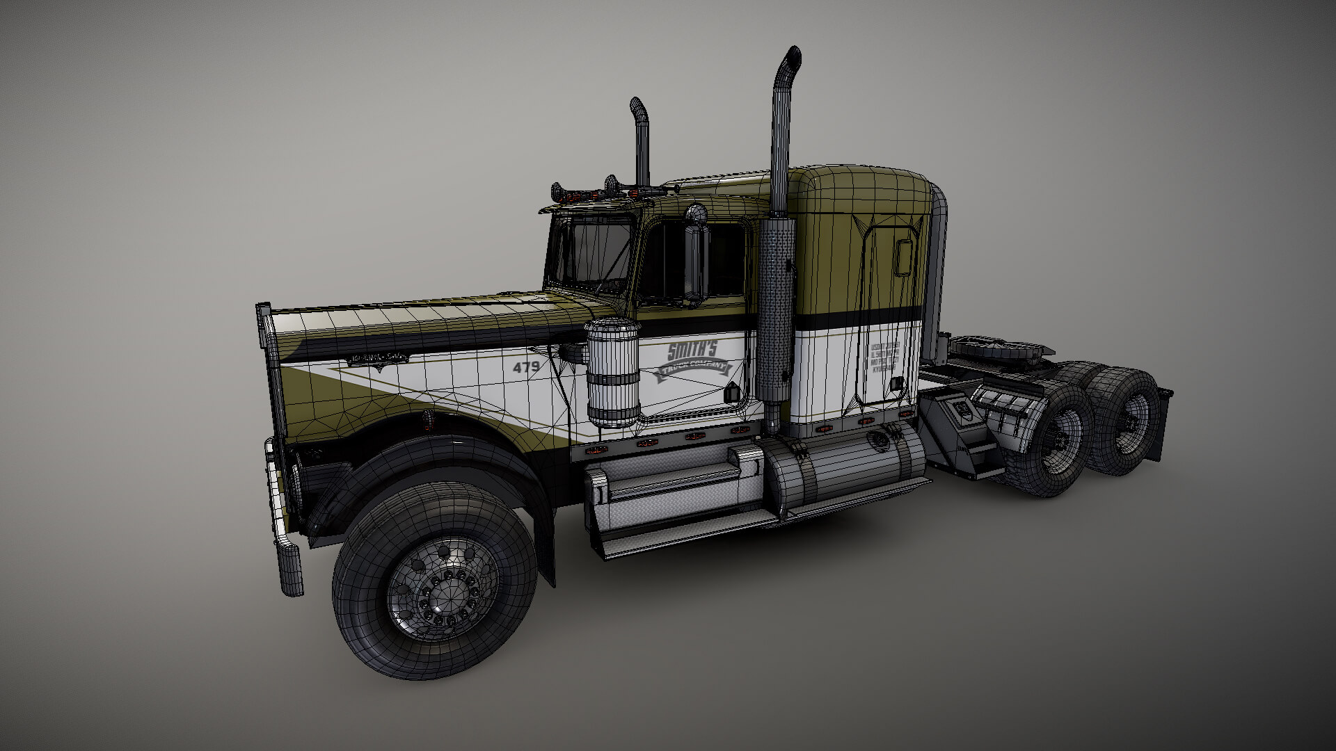 Kenworth W900A - 3D Model by Veaceslav Condraciuc