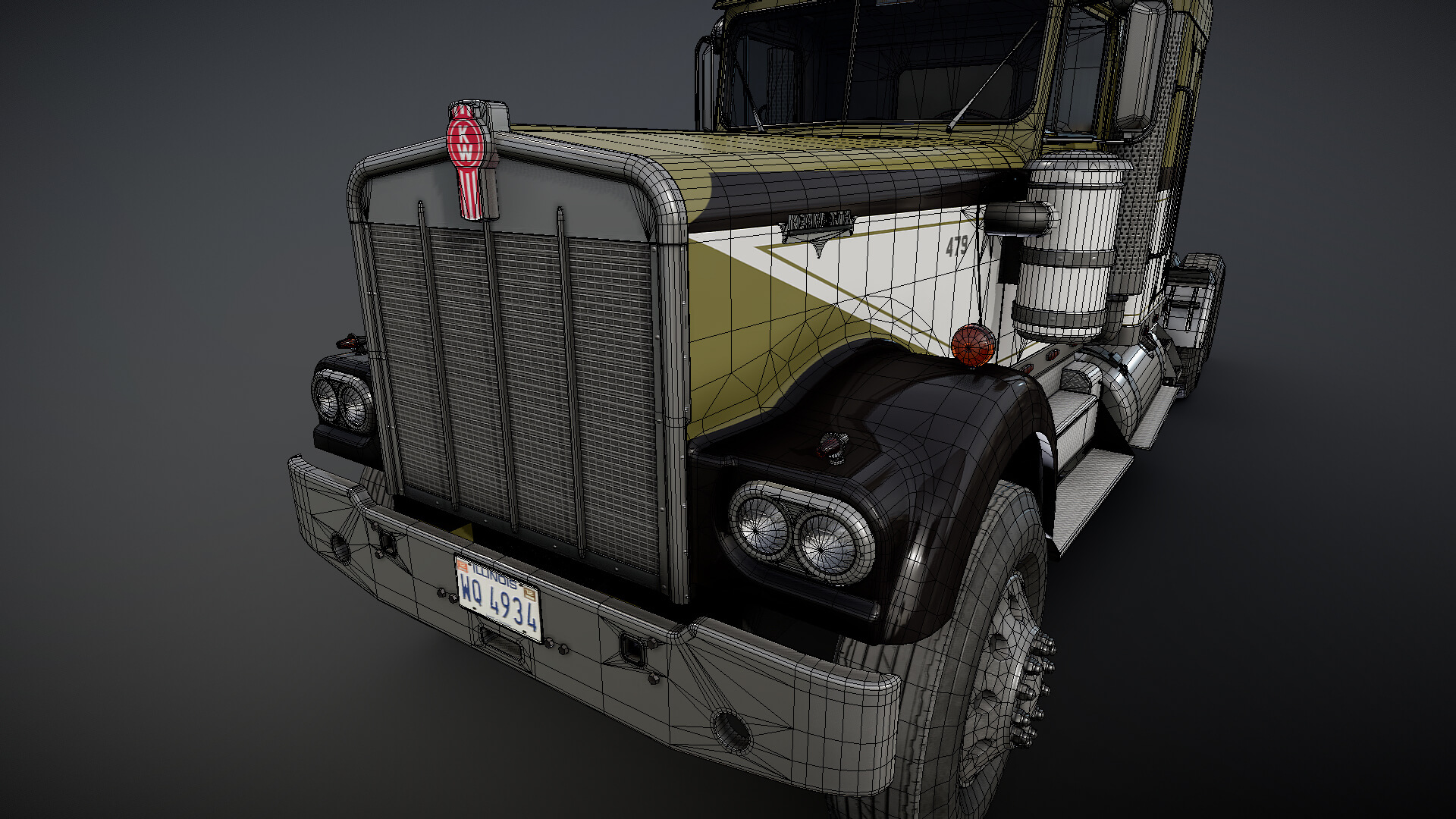 Kenworth W900A - 3D Model by Veaceslav Condraciuc