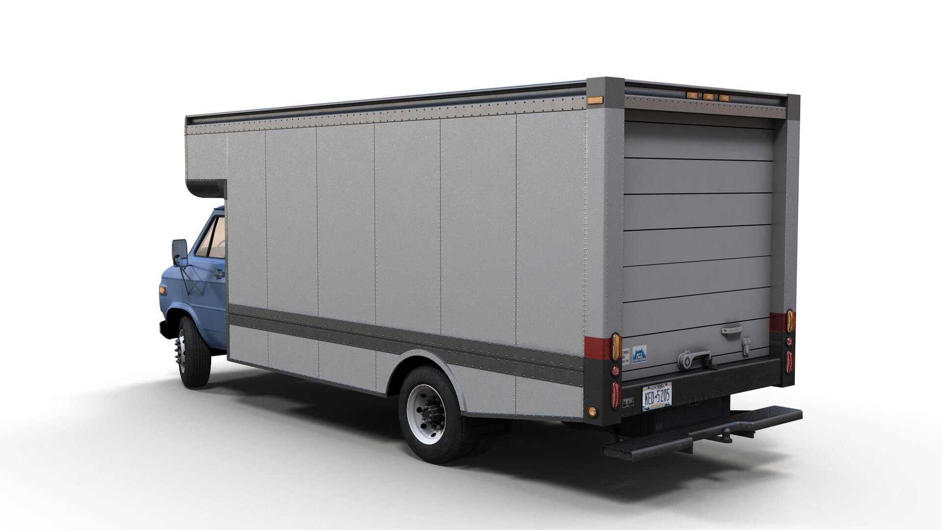 Moving Box Van - 3D Model by Veaceslav Condraciuc