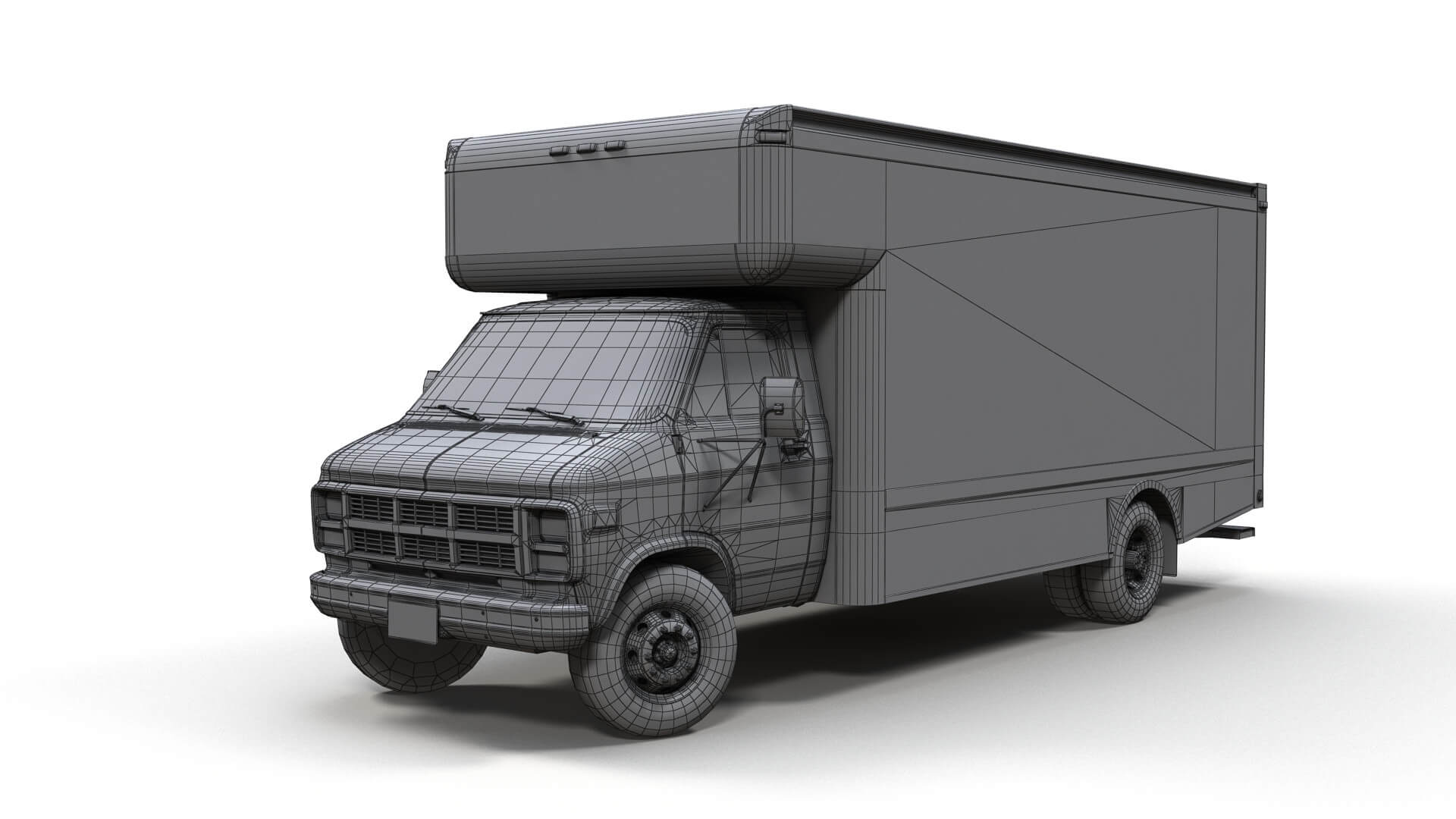 Moving Box Van - 3D Model by Veaceslav Condraciuc