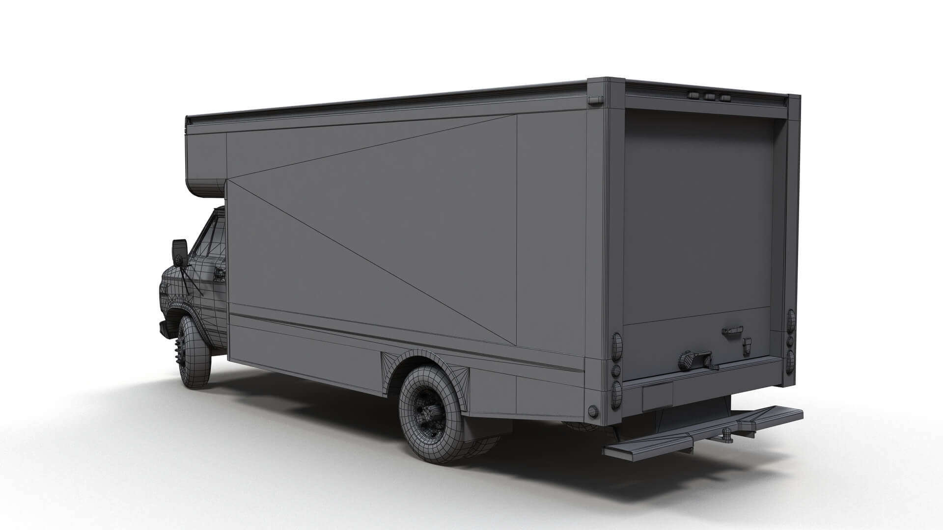 Moving Box Van - 3D Model by Veaceslav Condraciuc