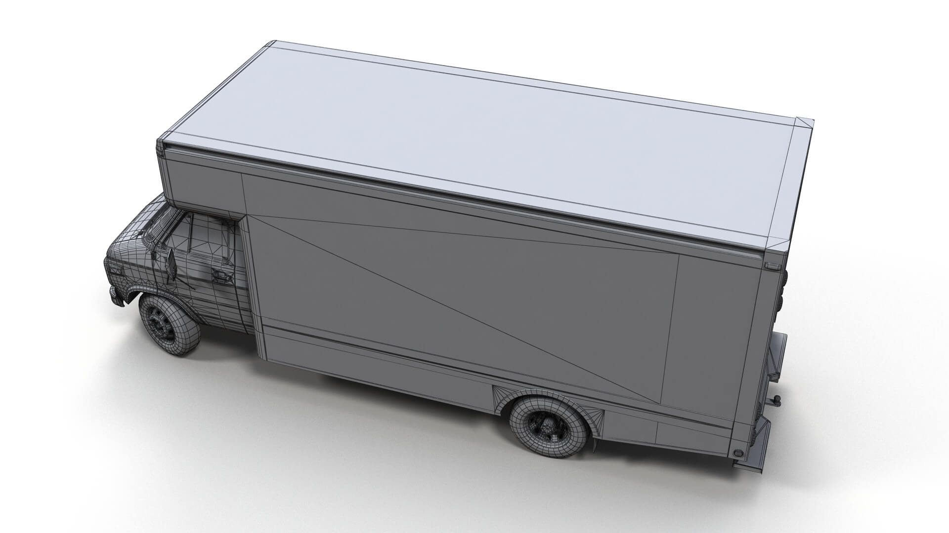 Moving Box Van - 3D Model by Veaceslav Condraciuc