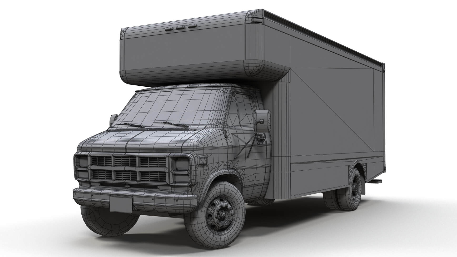 Moving Box Van - 3D Model by Veaceslav Condraciuc