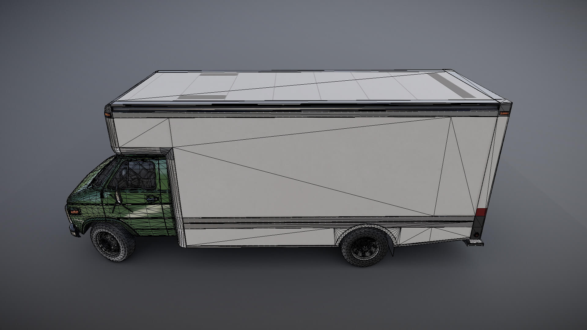 Moving Box Van - 3D Model by Veaceslav Condraciuc