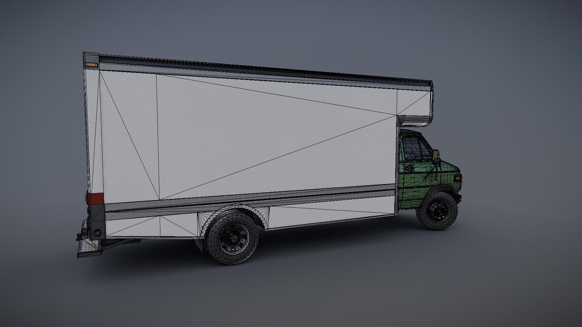 Moving Box Van - 3D Model by Veaceslav Condraciuc