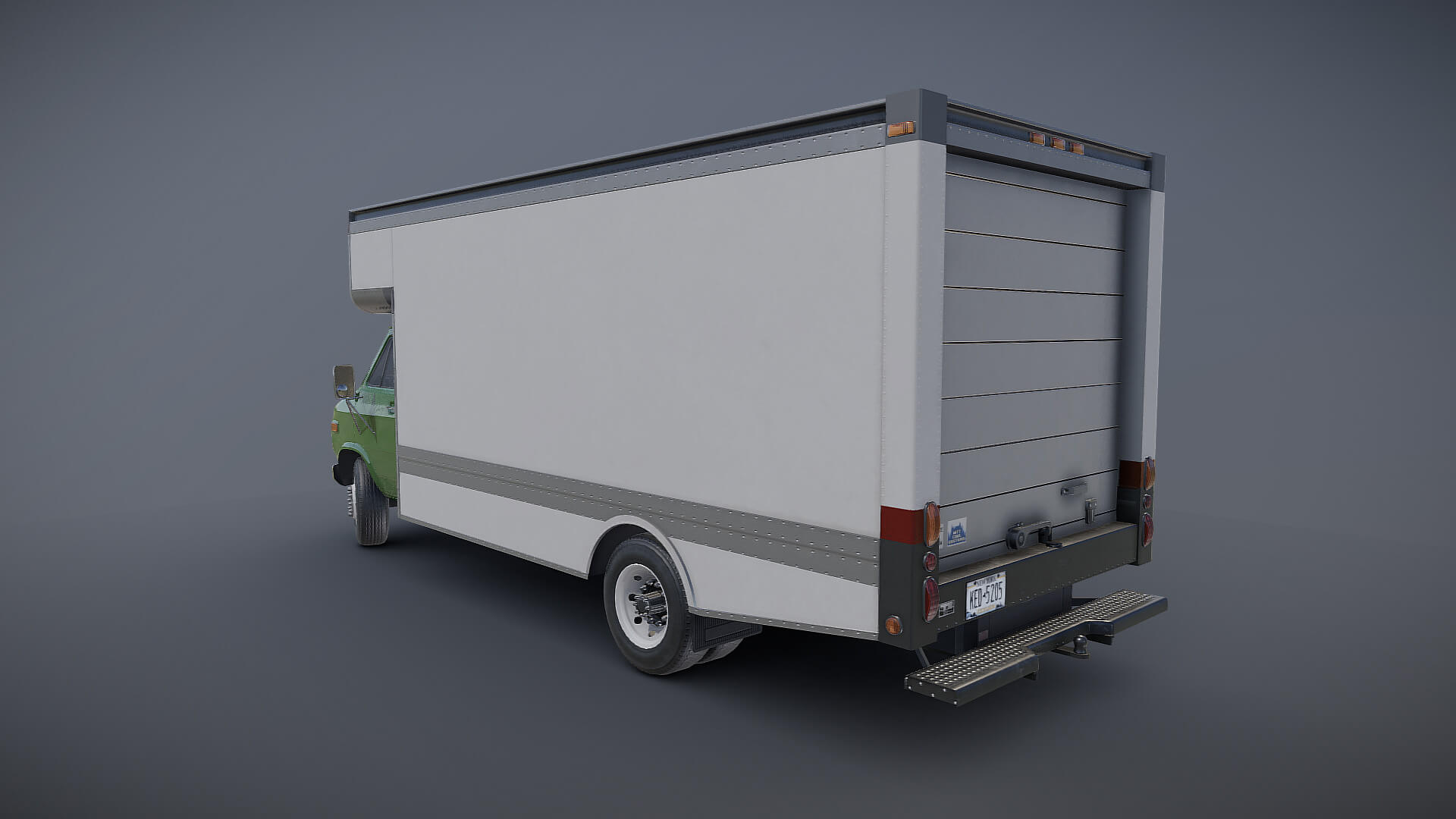 Moving Box Van - 3D Model by Veaceslav Condraciuc