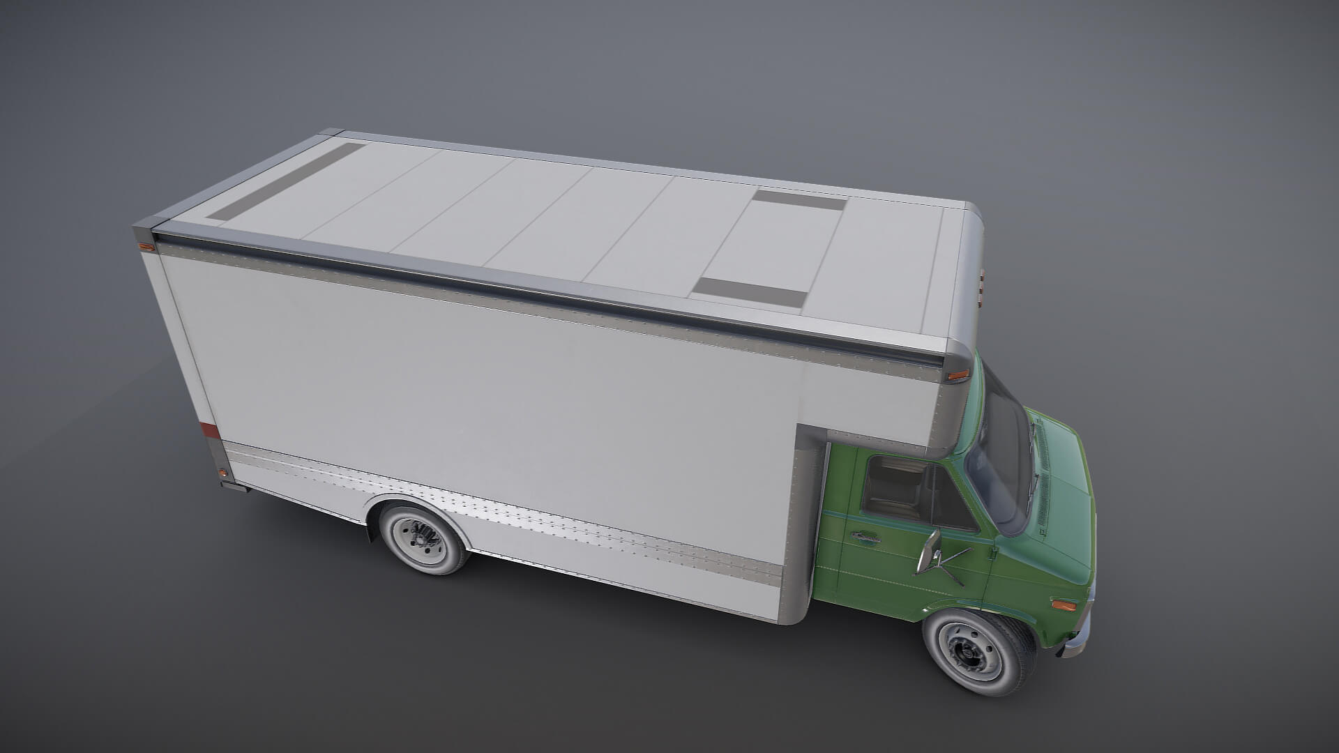 Moving Box Van - 3D Model by Veaceslav Condraciuc