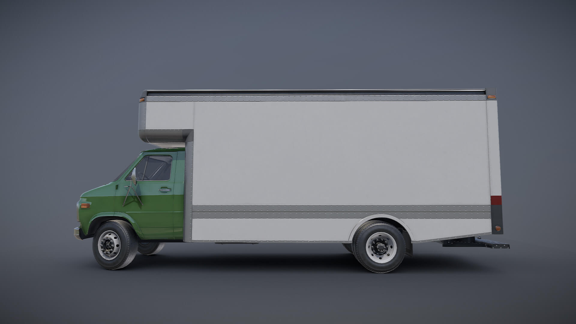 Moving Box Van - 3D Model by Veaceslav Condraciuc