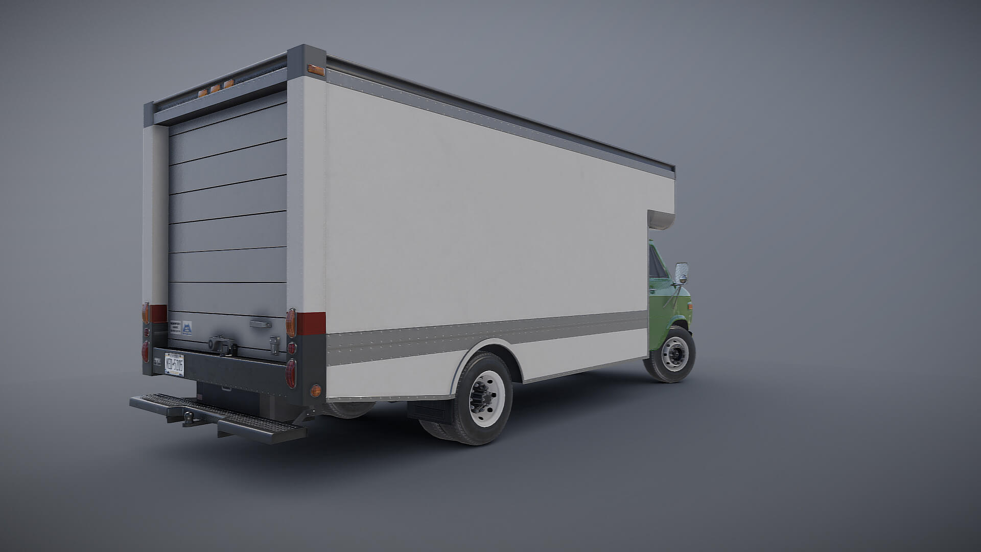 Moving Box Van - 3D Model by Veaceslav Condraciuc