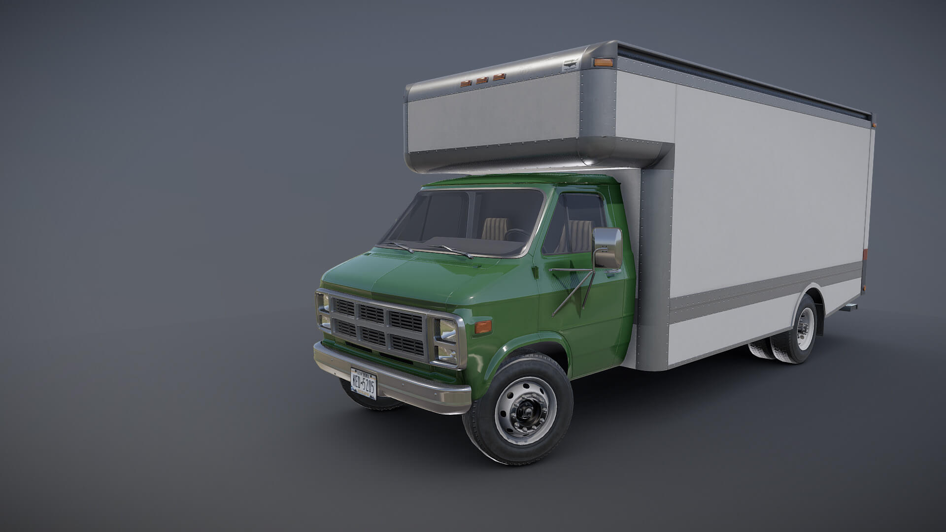 Moving Box Van - 3D Model by Veaceslav Condraciuc