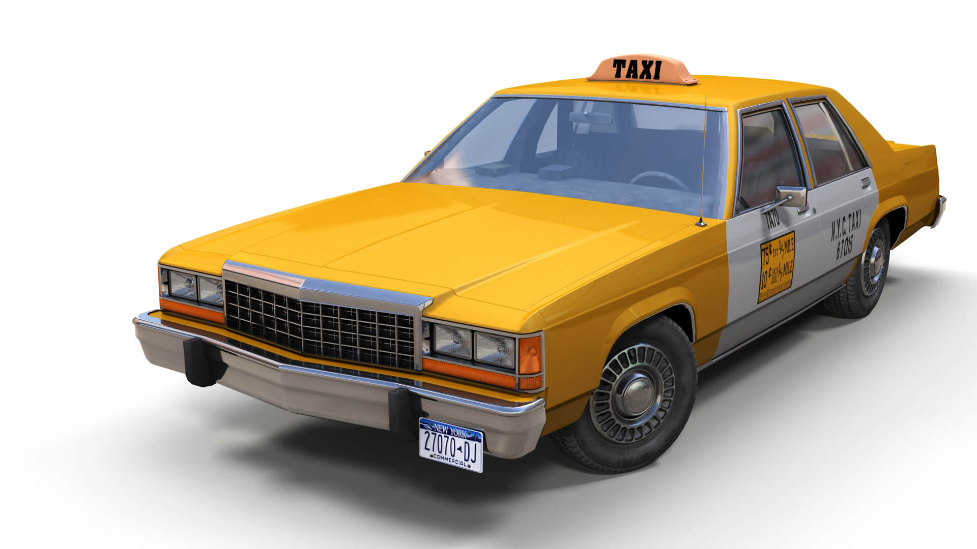 New York Taxi Cab - 3D Model by Veaceslav Condraciuc