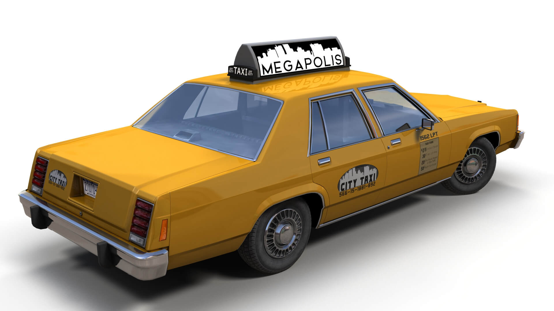 New York Taxi Cab - 3D Model by Veaceslav Condraciuc