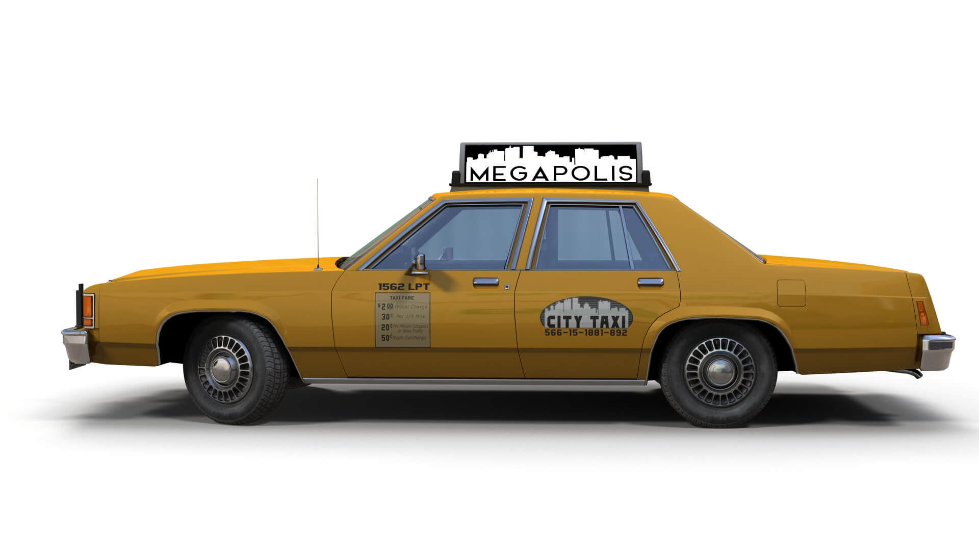 New York Taxi Cab - 3D Model by Veaceslav Condraciuc