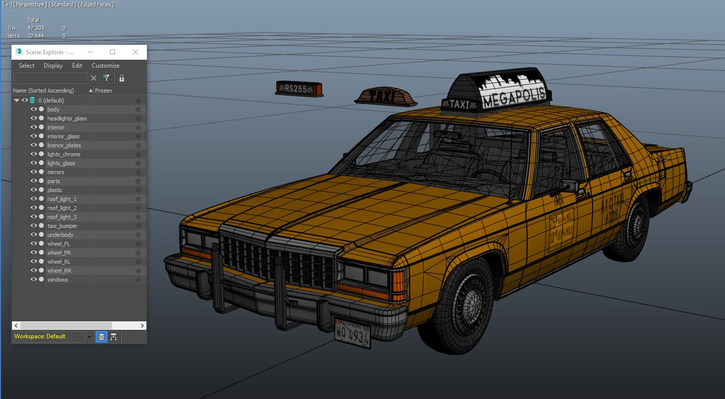 New York Taxi Cab - 3D Model by Veaceslav Condraciuc