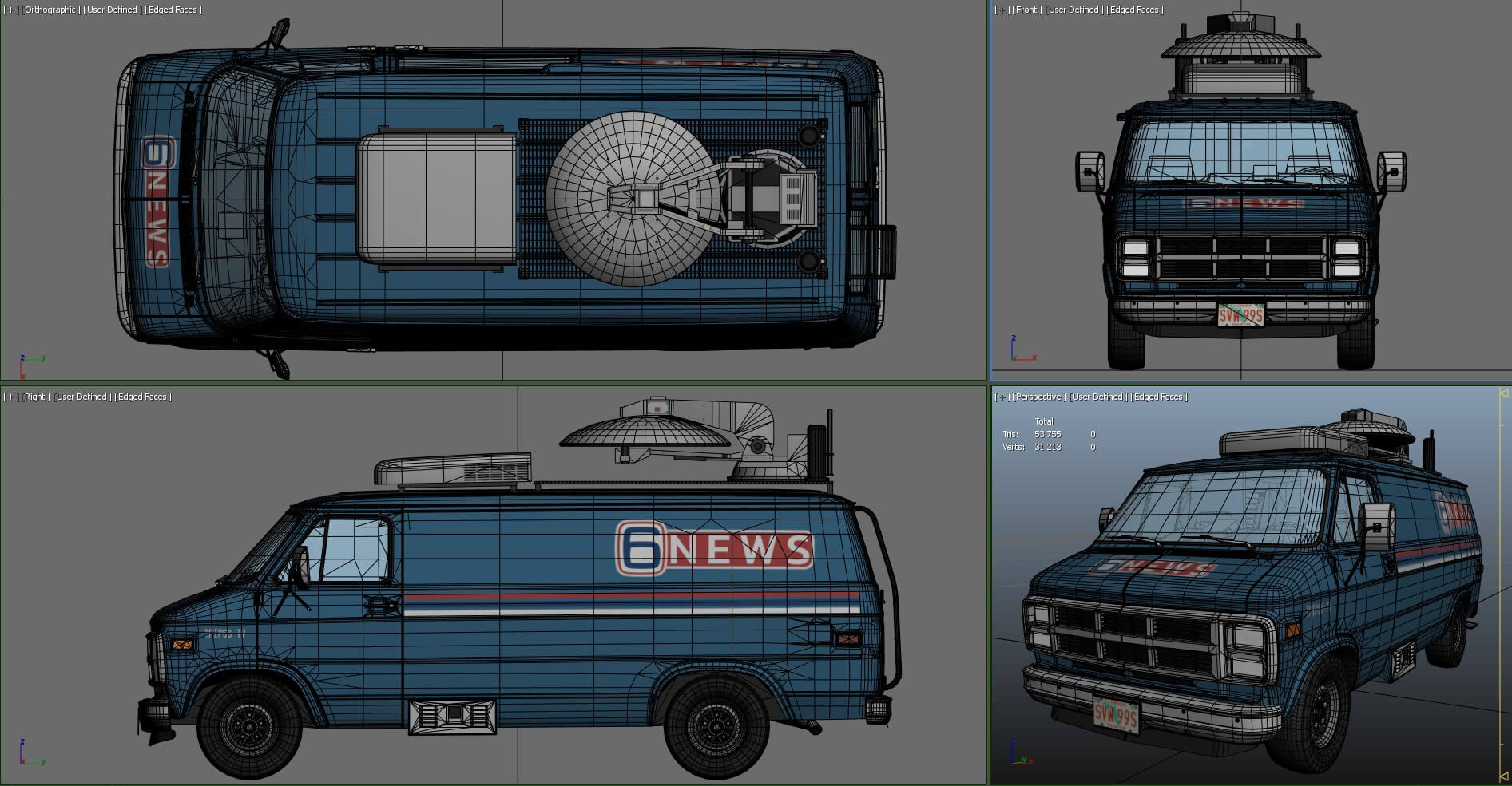 American Newsvan - 3D Model by Veaceslav Condraciuc
