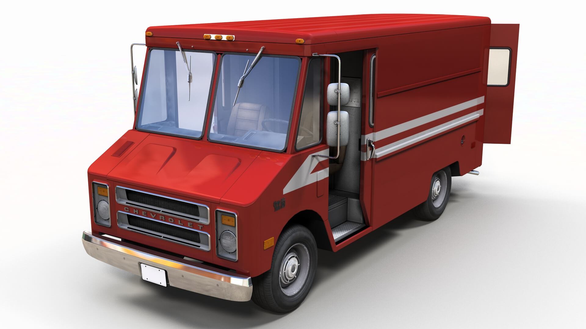 Vintage Panel Van - 3D Model by Veaceslav Condraciuc