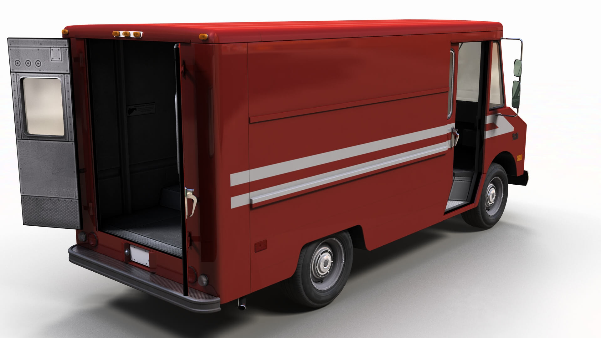 Vintage Panel Van - 3D Model by Veaceslav Condraciuc