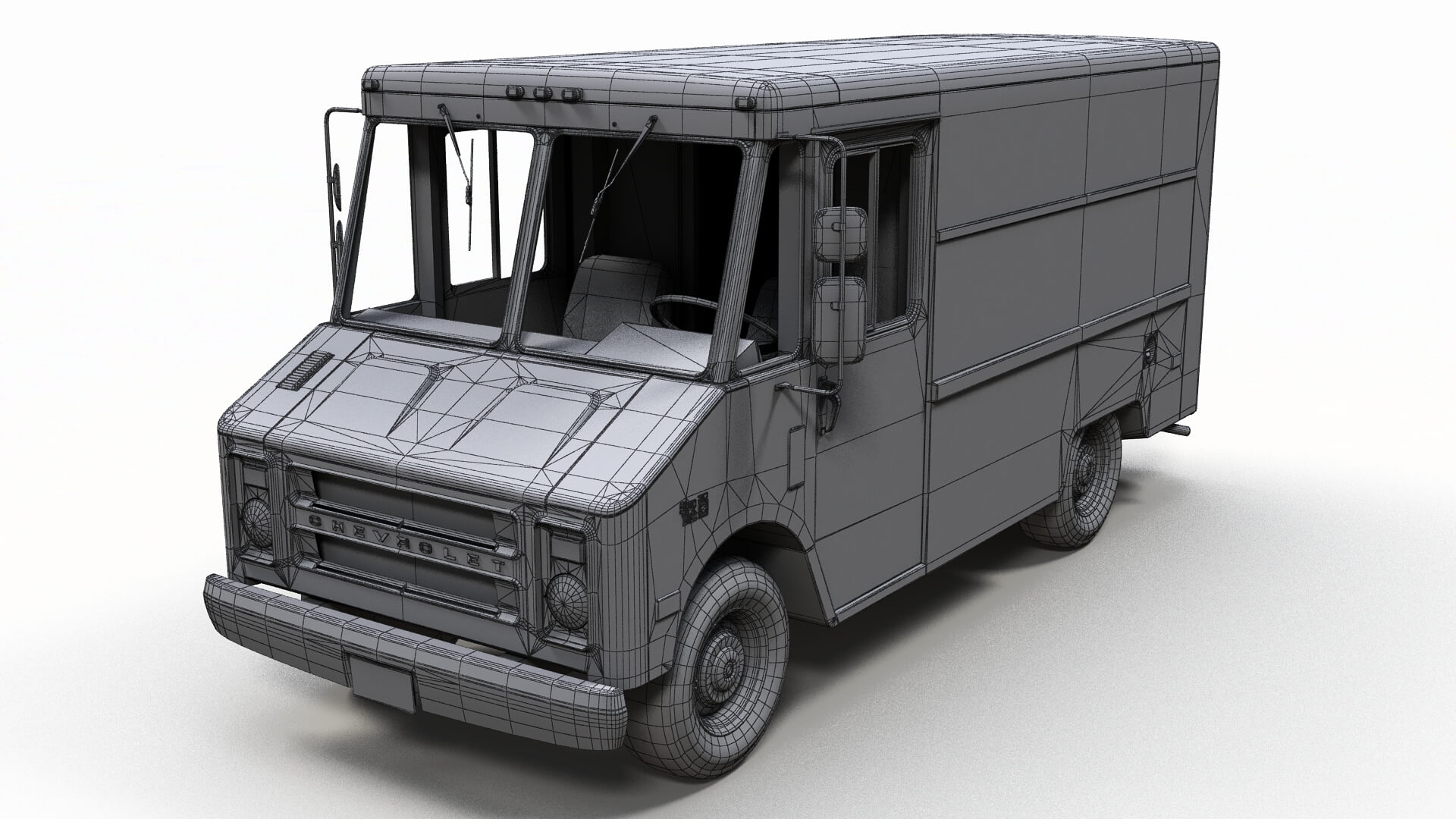 Vintage Panel Van - 3D Model by Veaceslav Condraciuc