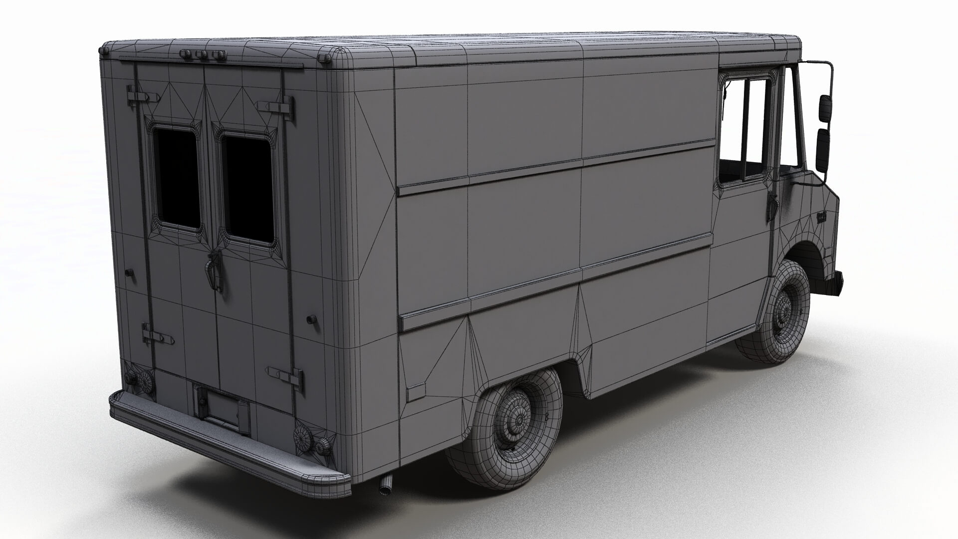 Vintage Panel Van - 3D Model by Veaceslav Condraciuc