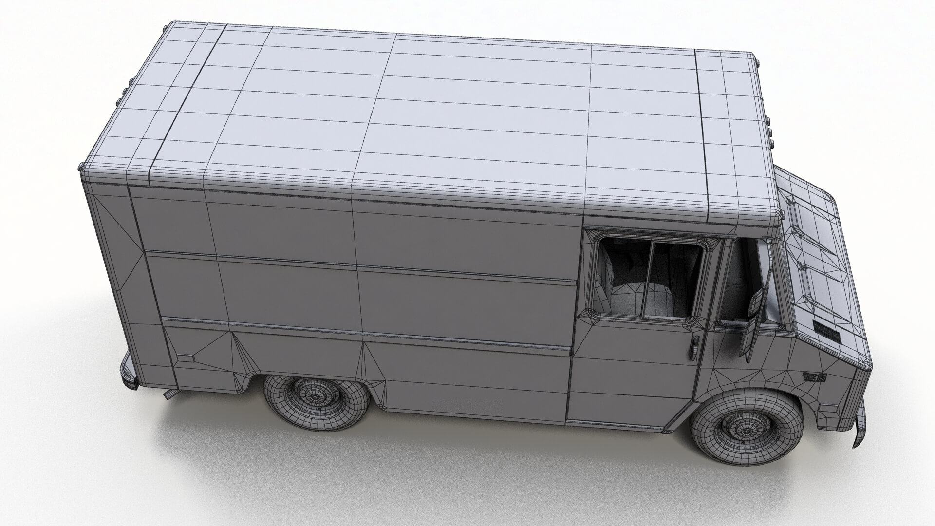Vintage Panel Van - 3D Model by Veaceslav Condraciuc