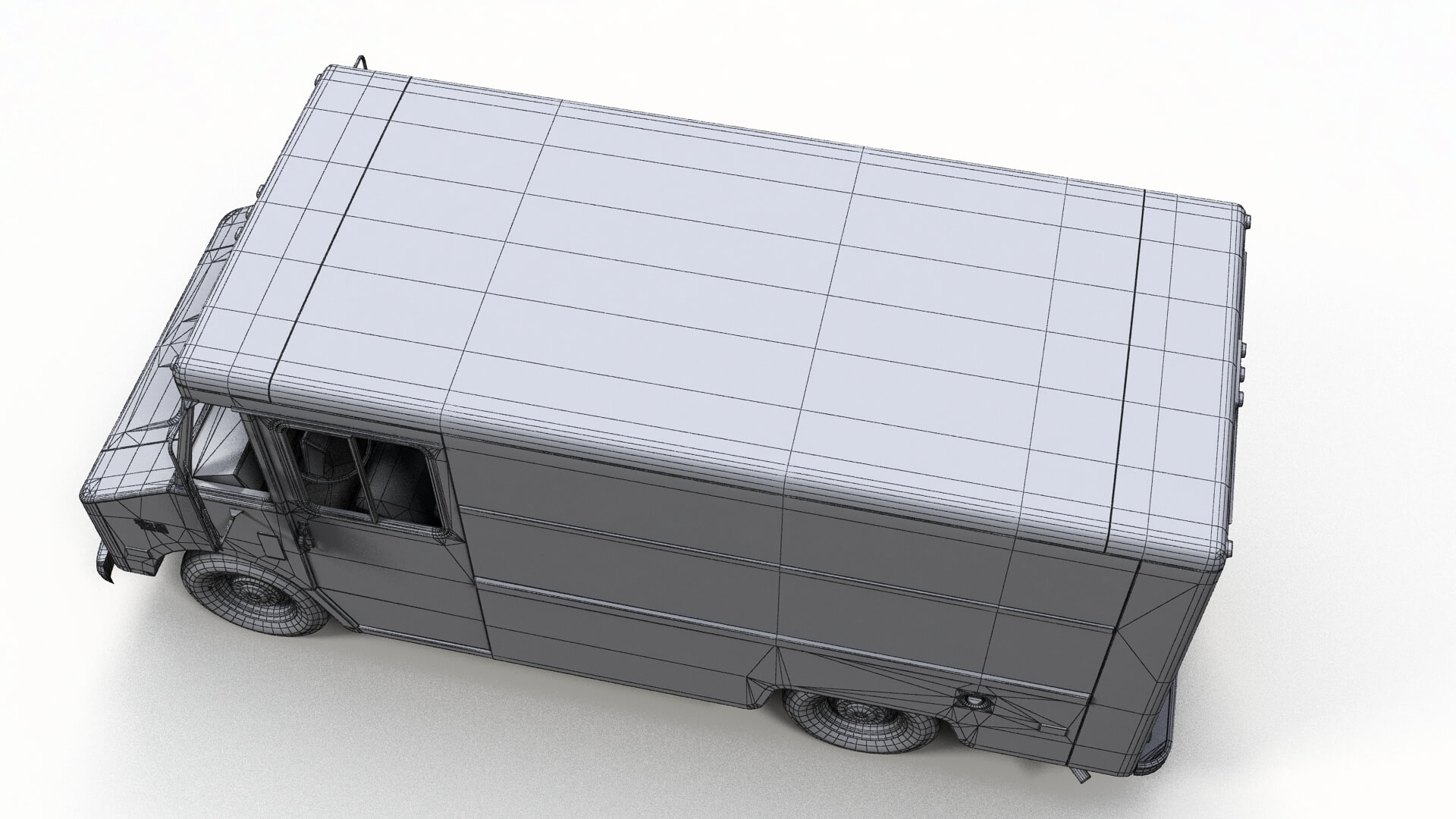Vintage Panel Van - 3D Model by Veaceslav Condraciuc