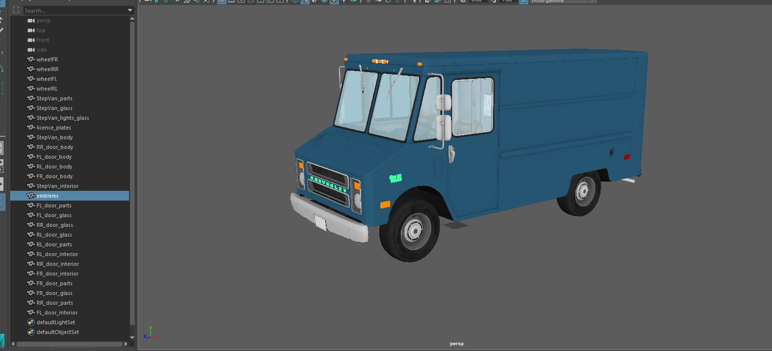 Vintage Panel Van - 3D Model by Veaceslav Condraciuc