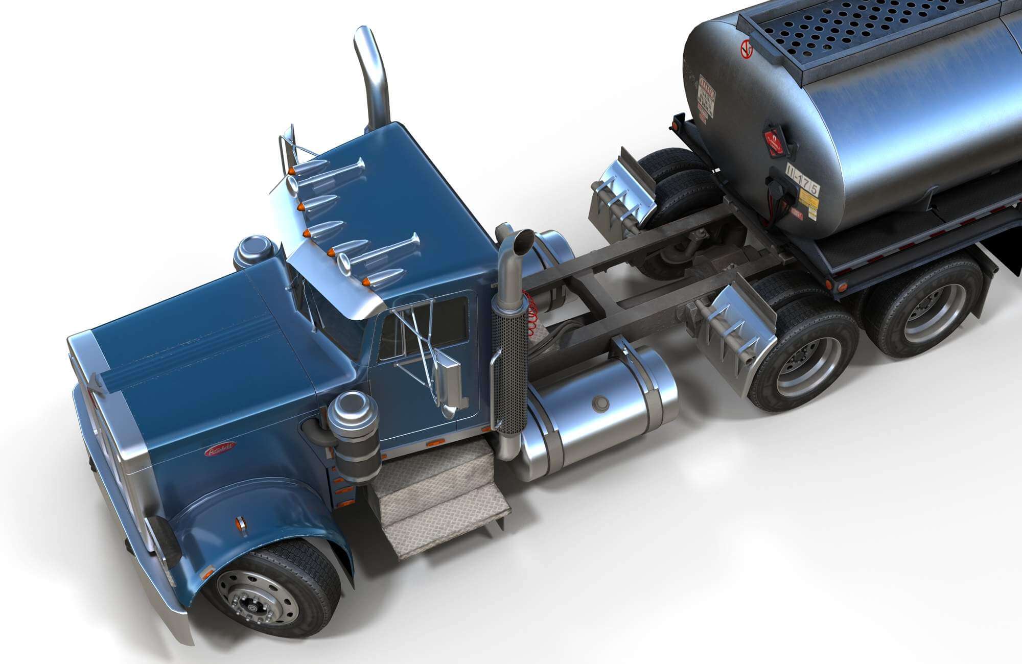 Peterbilt 359 Fuel Trailer - 3D Model by Veaceslav Condraciuc
