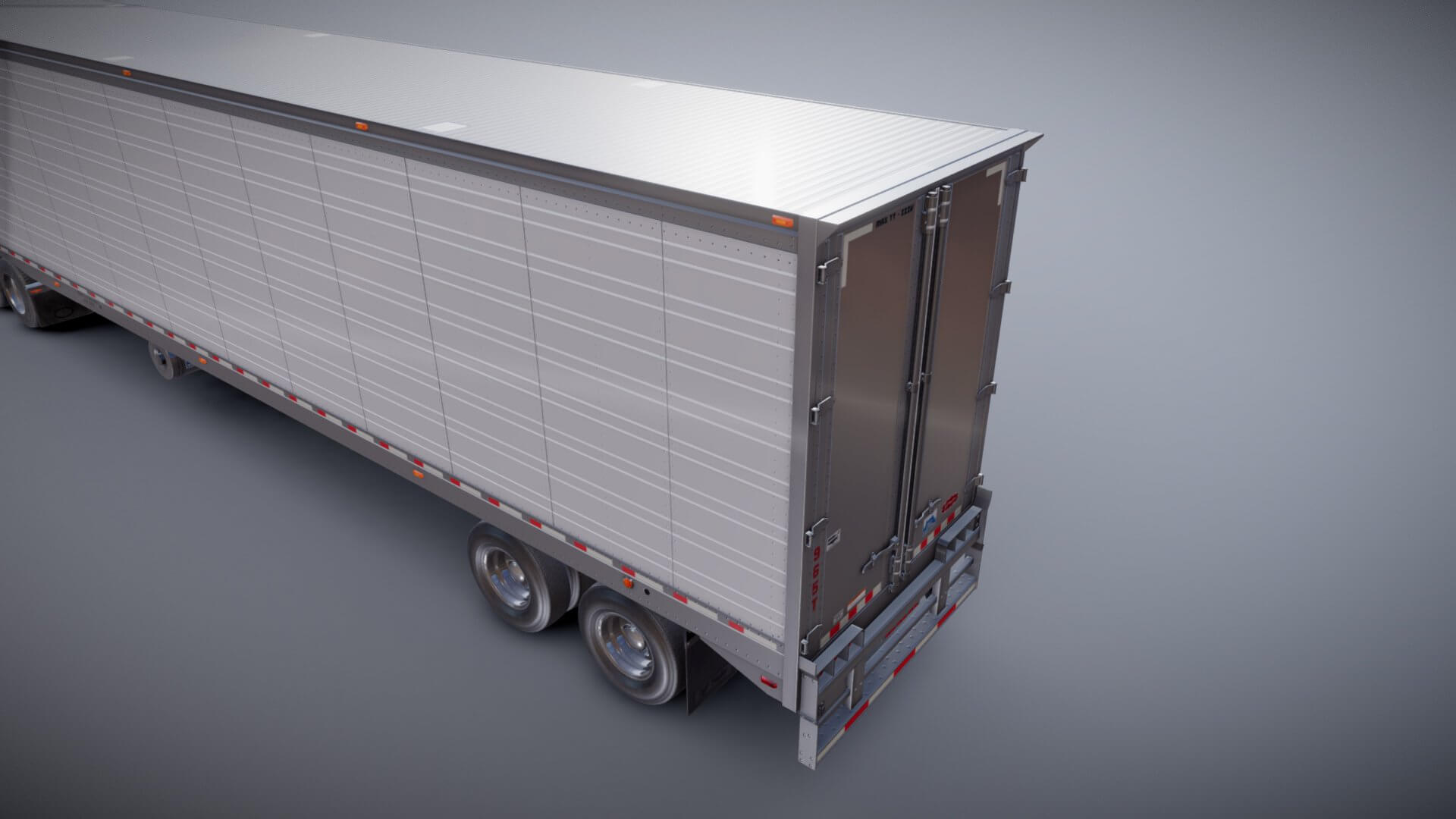 Peterbilt 359 Refrigerated Van Trailer - 3D Model by Veaceslav Condraciuc