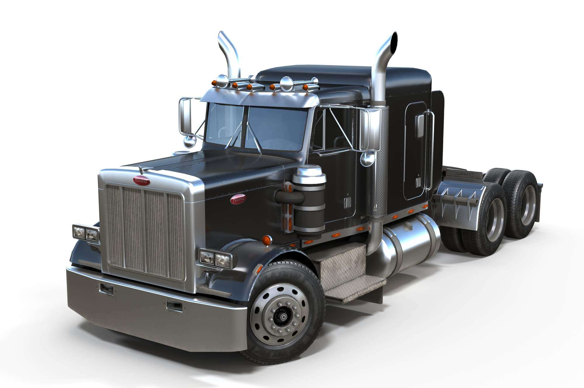 Peterbilt 359 Semitruck - 3D Model by Veaceslav Condraciuc
