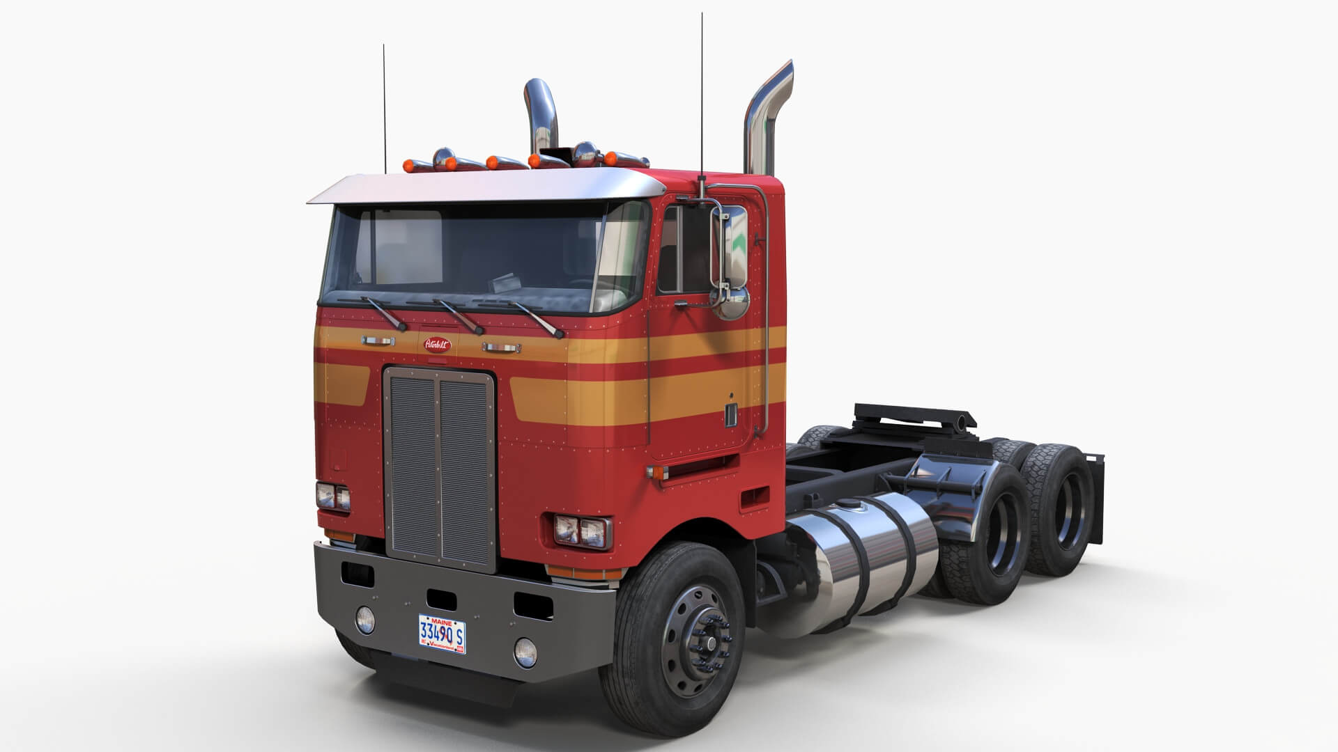 Peterbilt 362 Daycab - 3D Model by Veaceslav Condraciuc