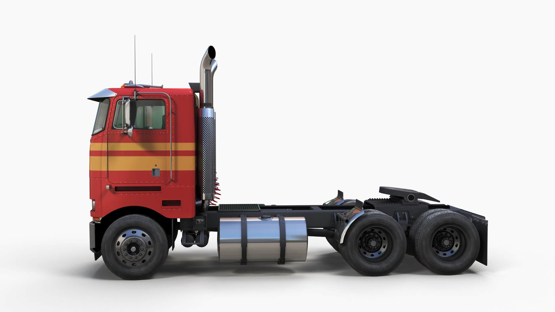 Peterbilt 362 Daycab - 3D Model by Veaceslav Condraciuc