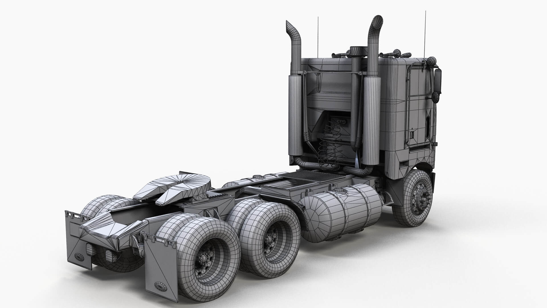 Peterbilt 362 Daycab - 3D Model by Veaceslav Condraciuc