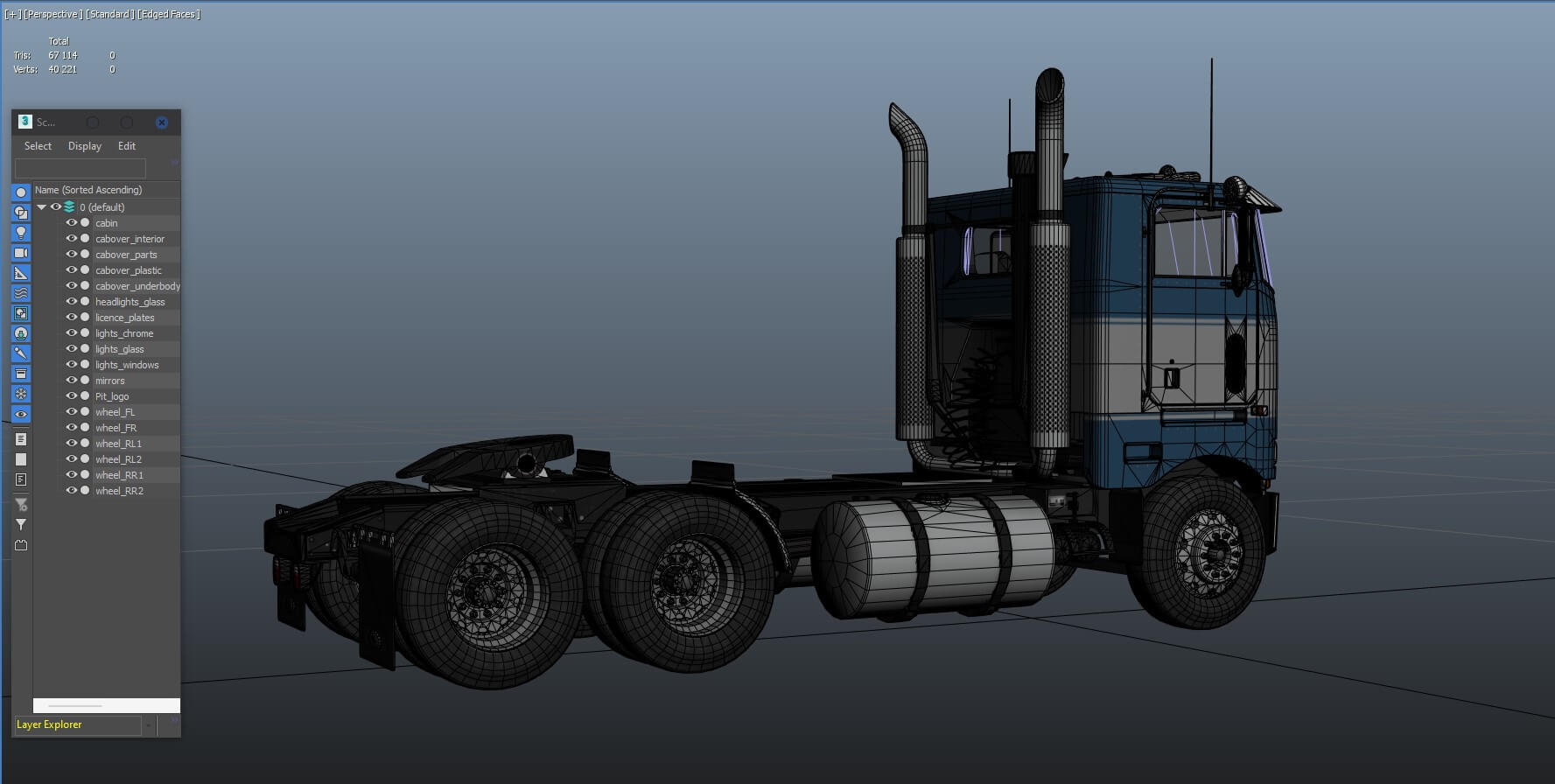 Peterbilt 362 Daycab - 3D Model by Veaceslav Condraciuc