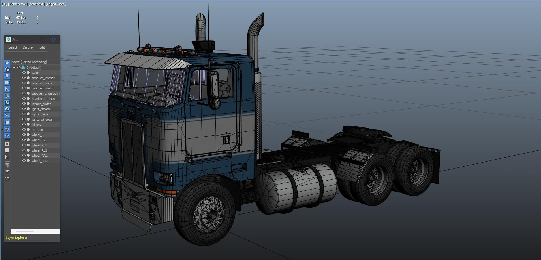 Peterbilt 362 Daycab - 3D Model by Veaceslav Condraciuc