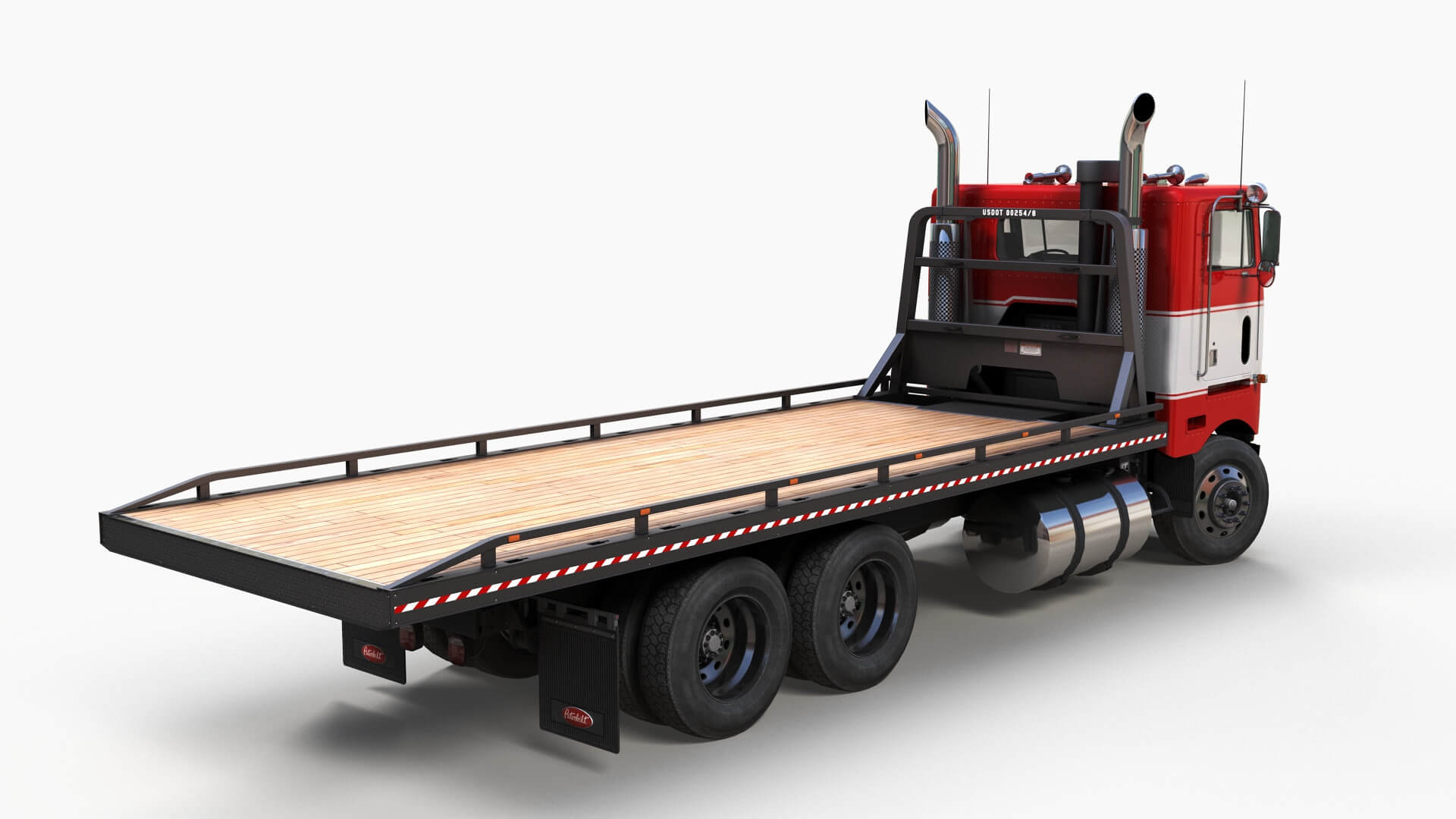 Peterbilt 362 Flatbed Truck - 3D Model by Veaceslav Condraciuc