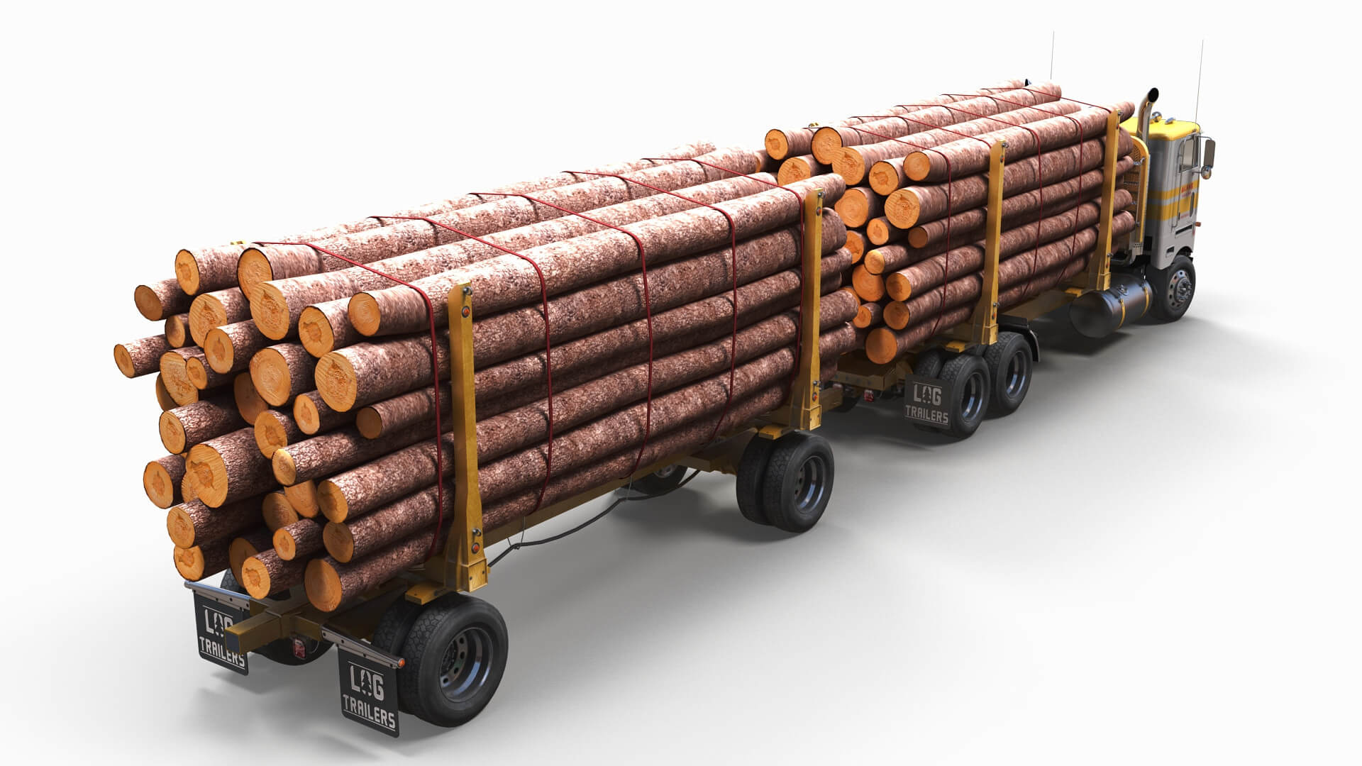 Peterbilt 362 Logger Truck - 3D Model by Veaceslav Condraciuc