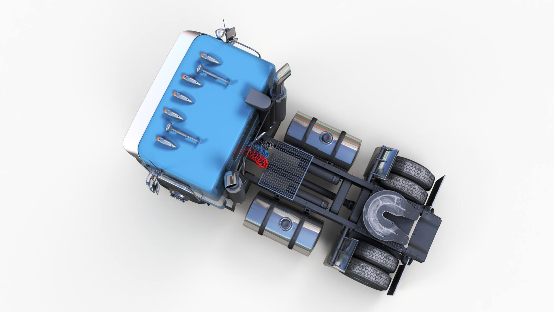 Peterbilt 362 Single Axle Truck - Free 3D Model by Veaceslav Condraciuc