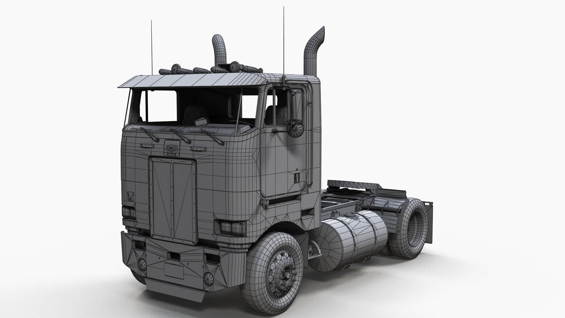 Peterbilt 362 Single Axle Truck - 3D Model by Veaceslav Condraciuc