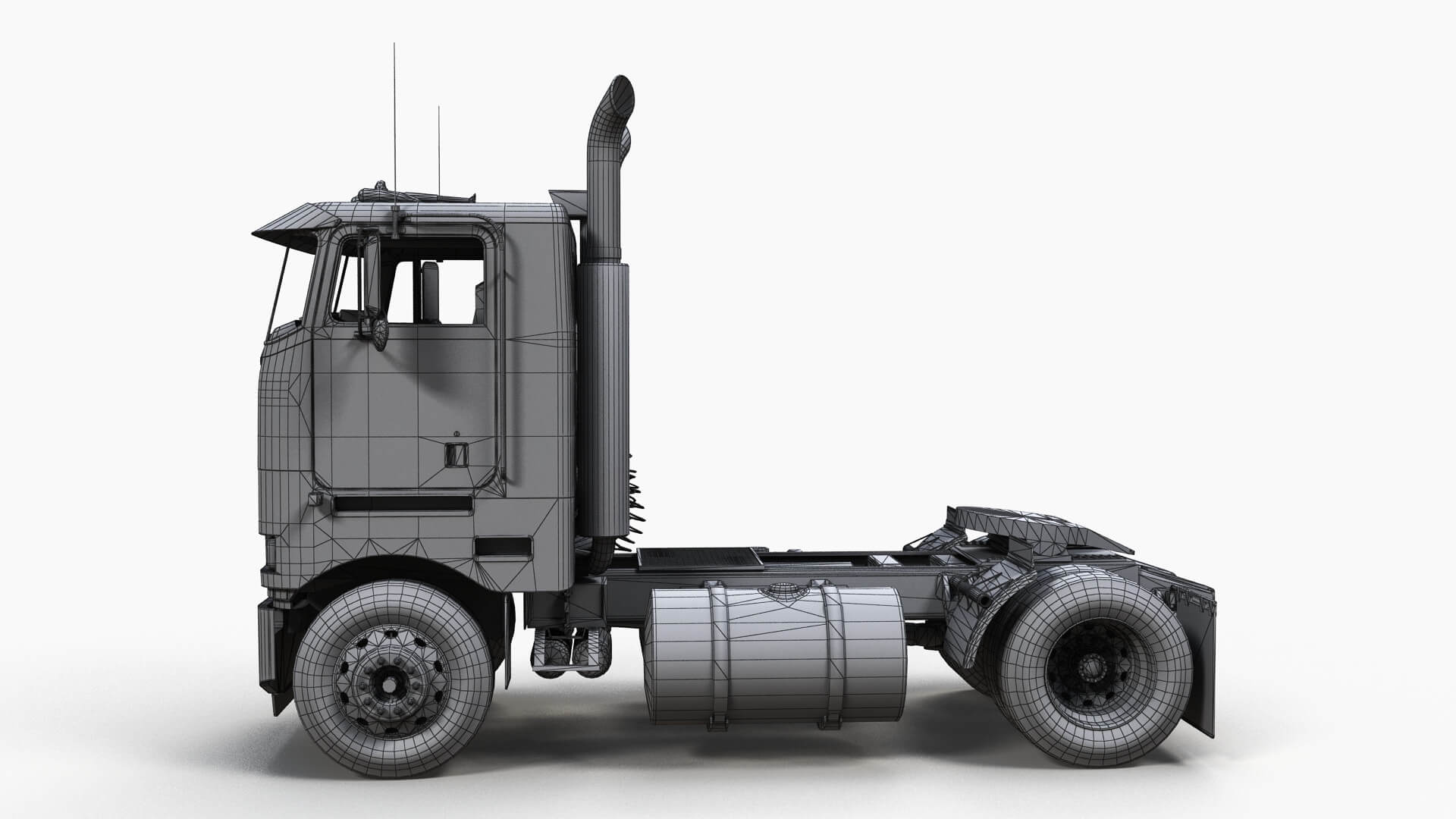 Peterbilt 362 Single Axle Truck - Free 3D Model by Veaceslav Condraciuc