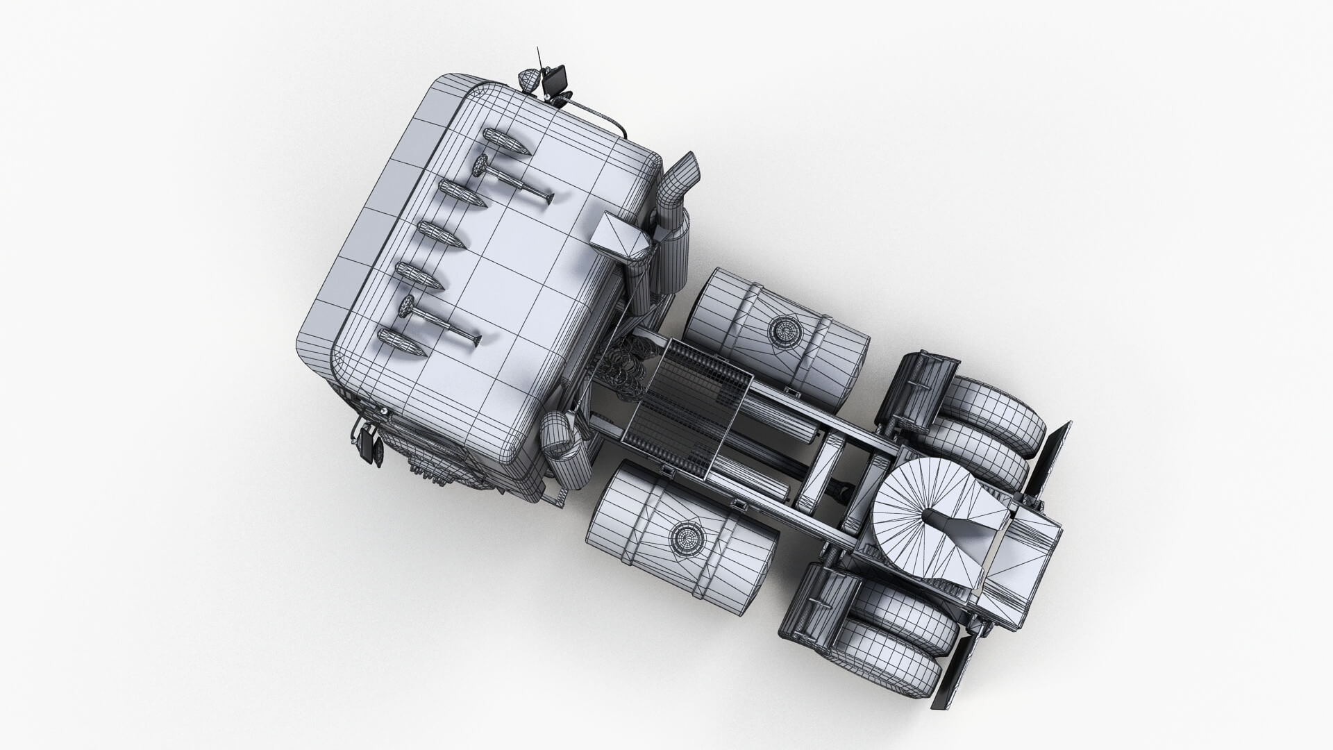 Peterbilt 362 Single Axle Truck - 3D Model by Veaceslav Condraciuc