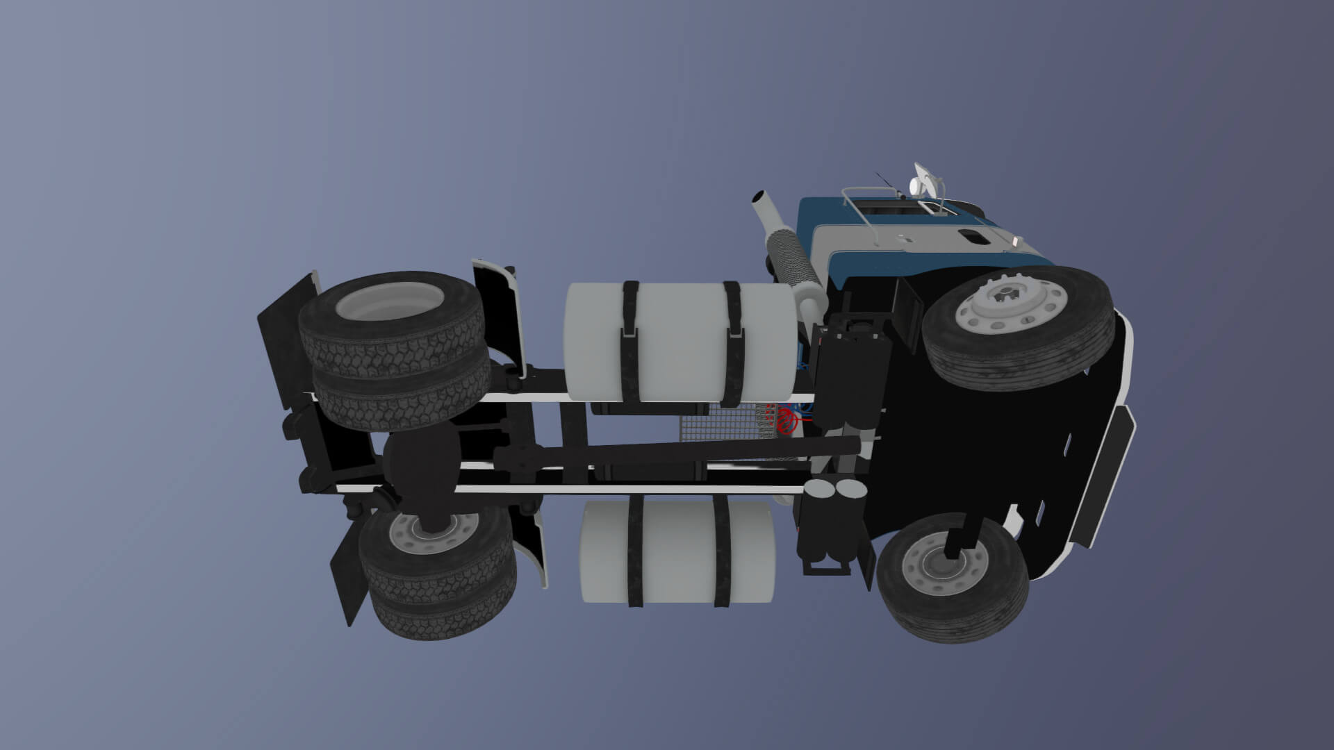 Peterbilt 362 Single Axle Truck - Free 3D Model by Veaceslav Condraciuc
