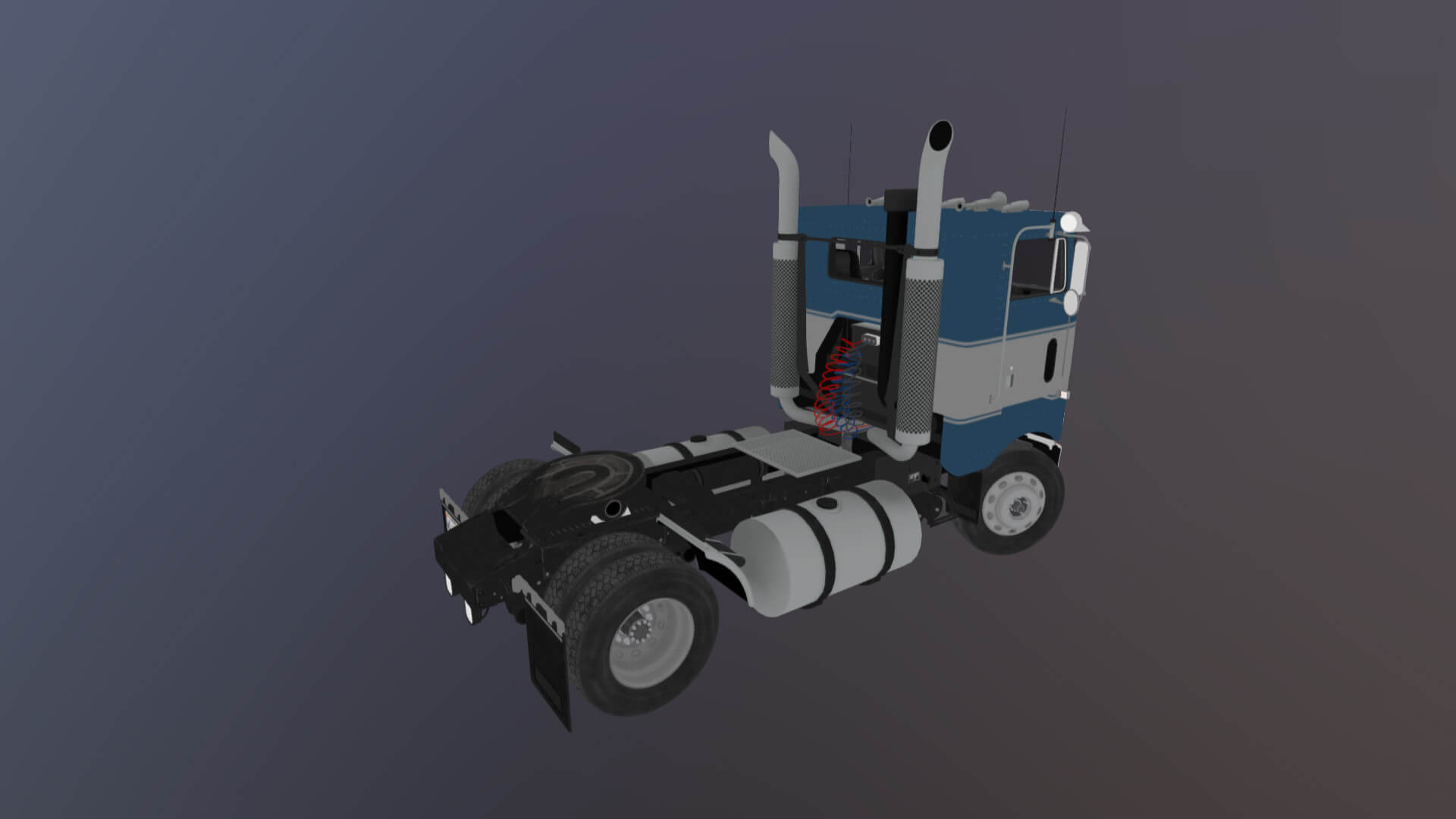 Peterbilt 362 Single Axle Truck - Free 3D Model by Veaceslav Condraciuc