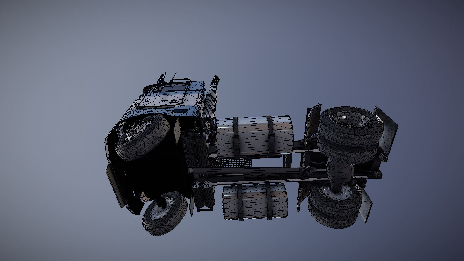 Peterbilt 362 Single Axle Truck - Free 3D Model by Veaceslav Condraciuc