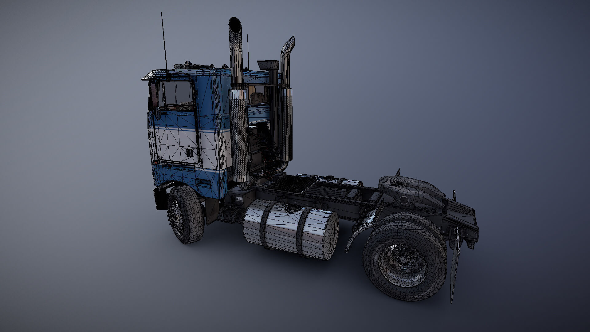 Peterbilt 362 Single Axle Truck - 3D Model by Veaceslav Condraciuc
