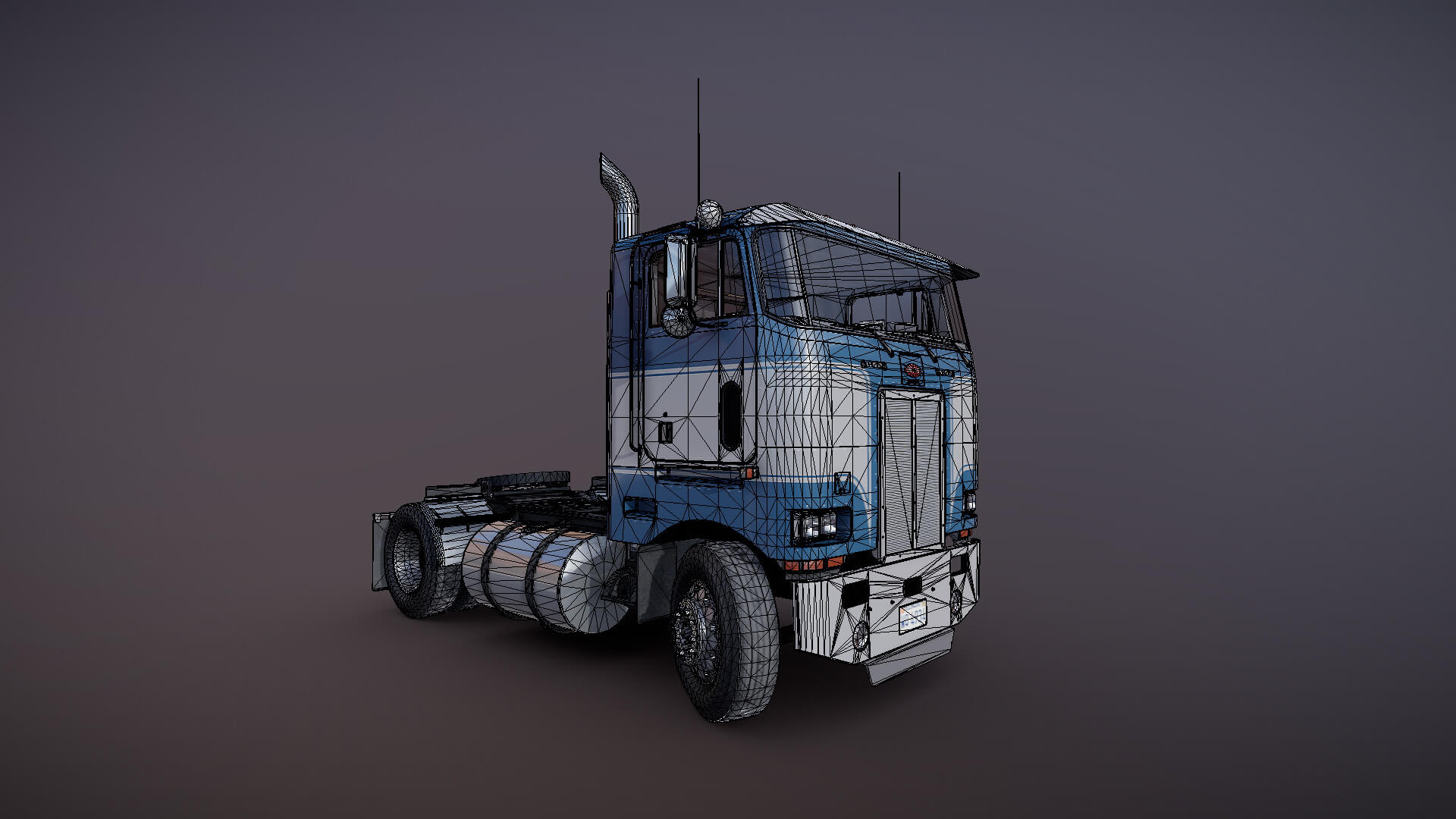 Peterbilt 362 Single Axle Truck - Free 3D Model by Veaceslav Condraciuc