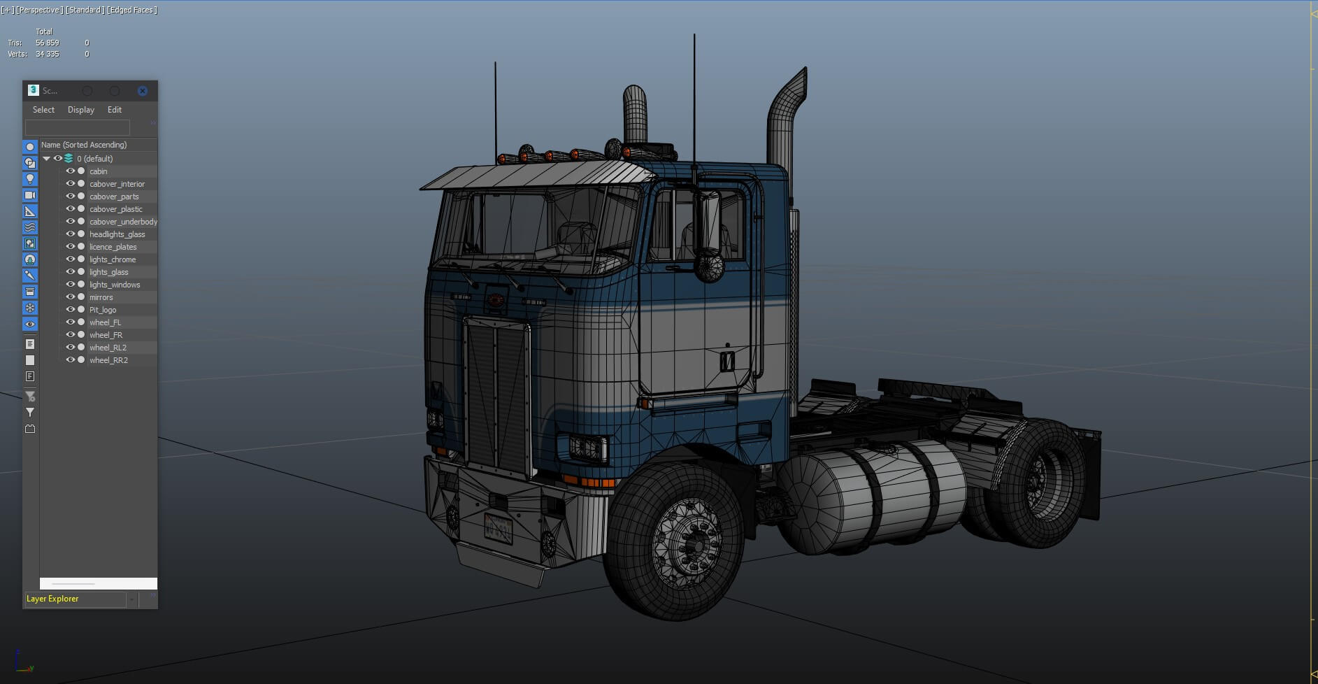 Peterbilt 362 Single Axle Truck - Free 3D Model by Veaceslav Condraciuc